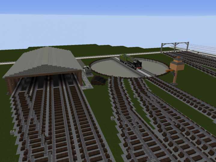 British Rail Yard Minecraft Map