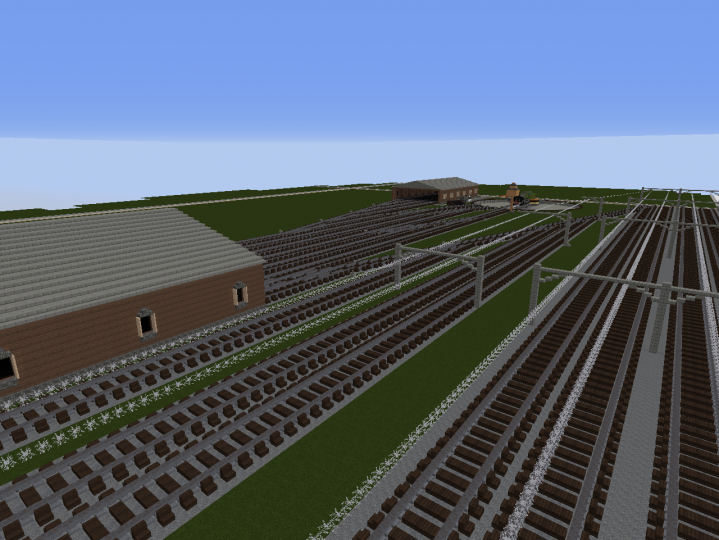 British Rail Yard Minecraft Map