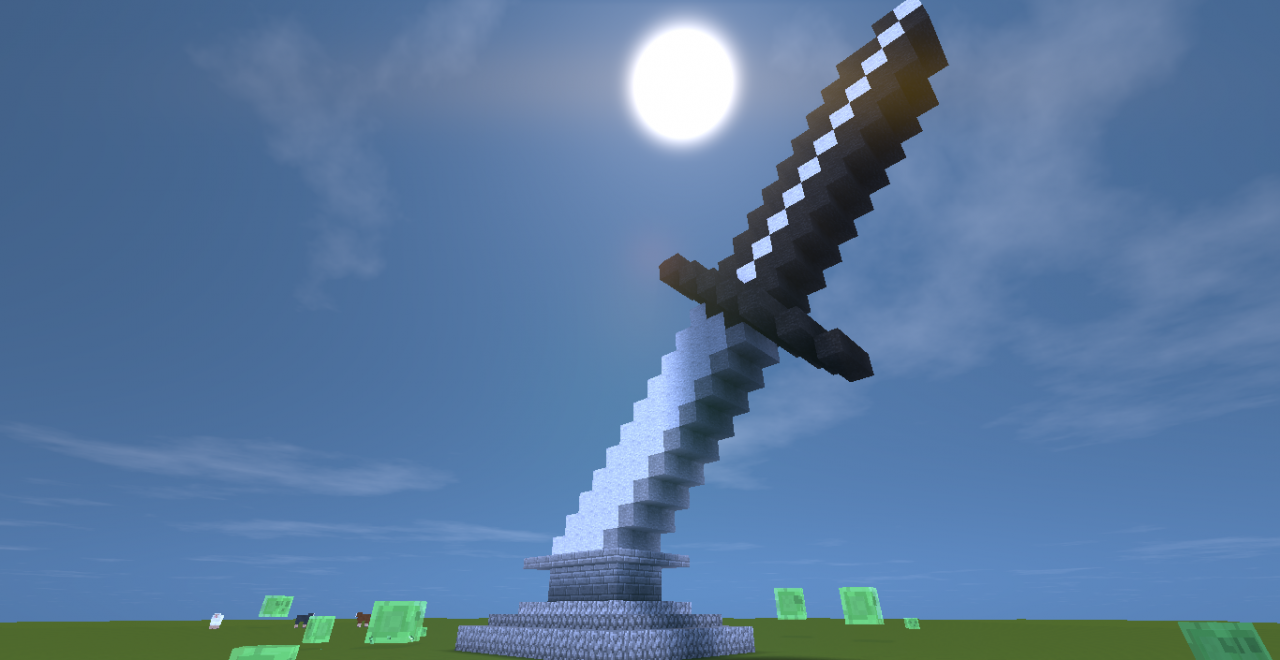 Sword Katana Monument Minecraft Map