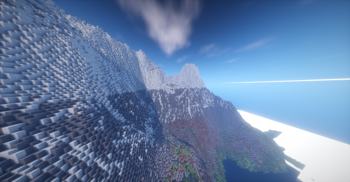 High Mountains (and island) Minecraft Map