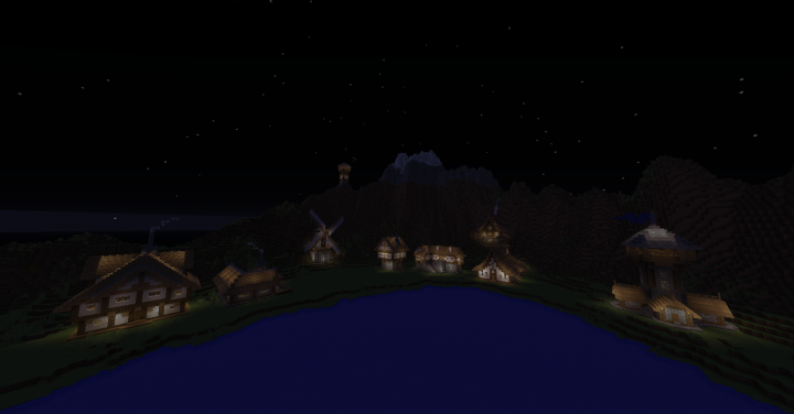 Just a Island with buildings Minecraft Map