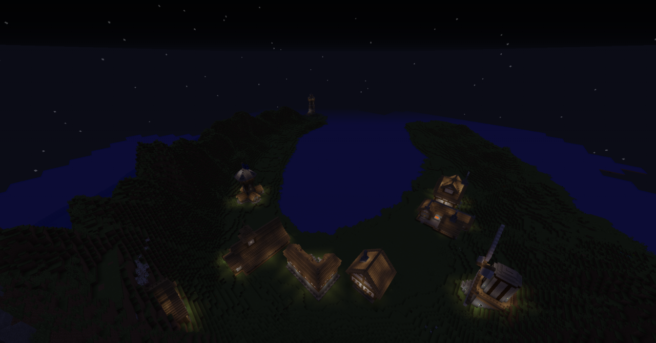 Just a Island with buildings Minecraft Map