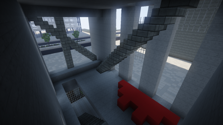 Brutalist Style Townhouse Minecraft Map