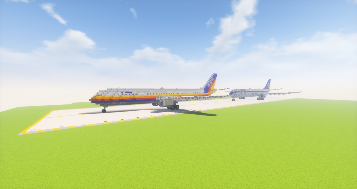 Airbus A300 + Liveries Minecraft Map