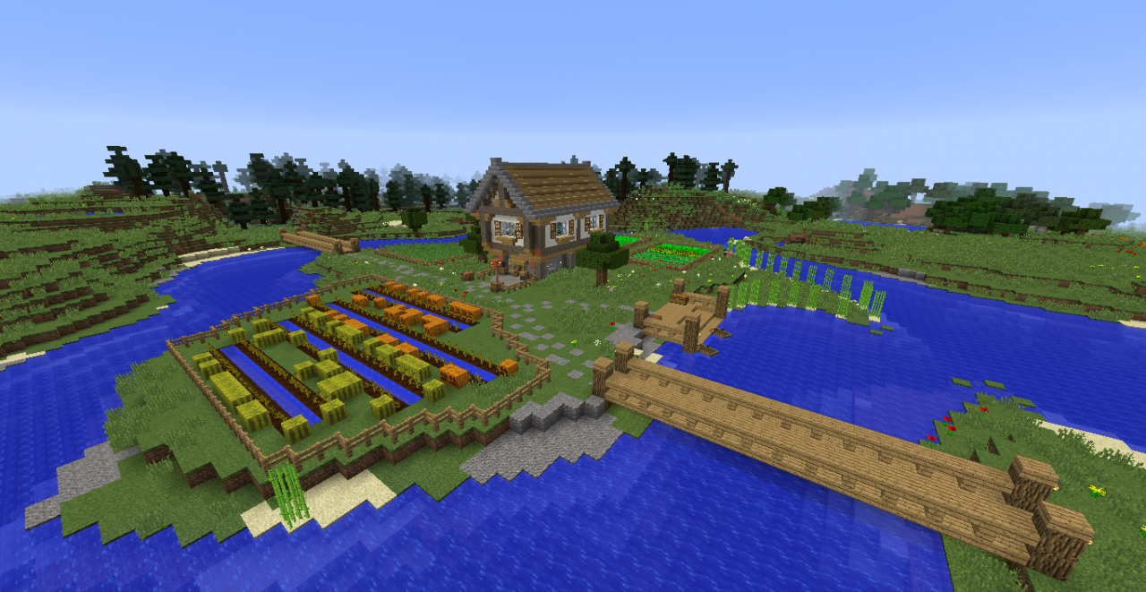 Medival River House Minecraft Map