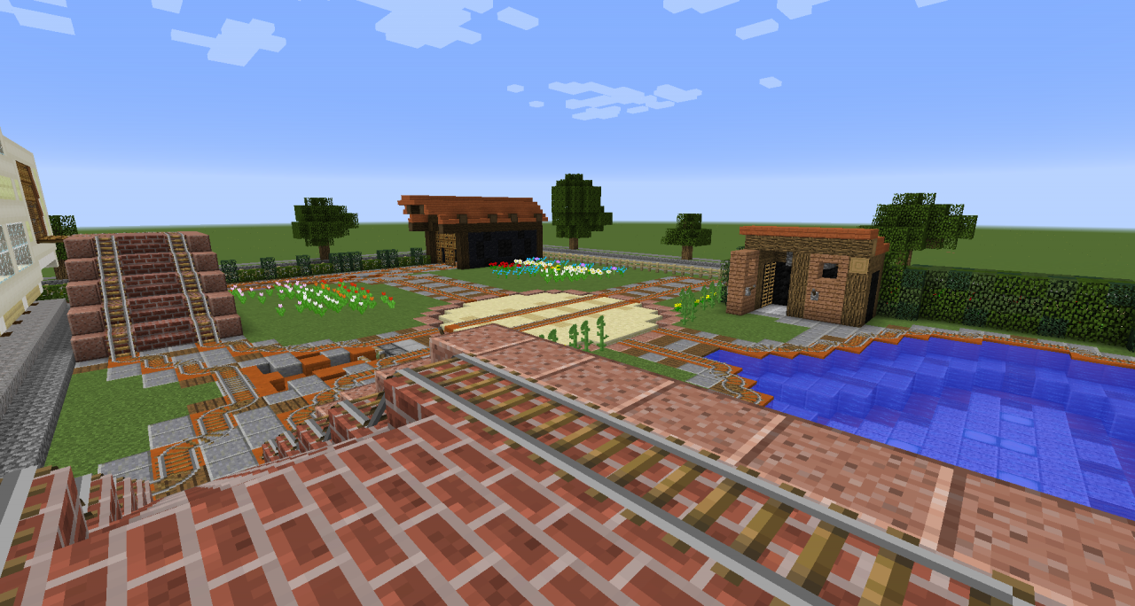 Train estate (2:1) Minecraft Map