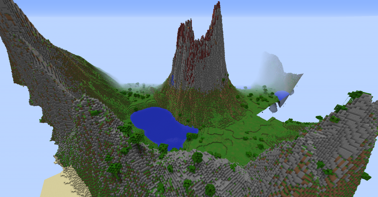 Volcano Island Minecraft Map