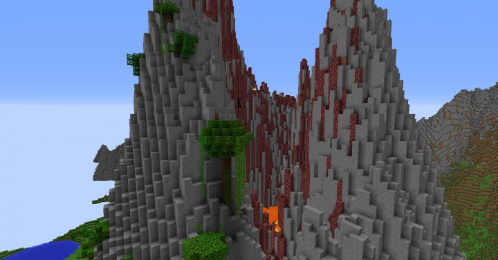 Volcano Island Minecraft Map