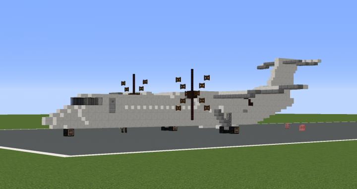 [1.5:1] Bombardier Dash 8 Q400 + Liveries [+Download] Minecraft Map