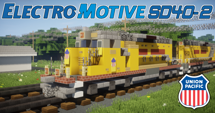 [1.5:1 Scale] EMD SD40-2 UP Union Pacific diesel electric locomotive ...