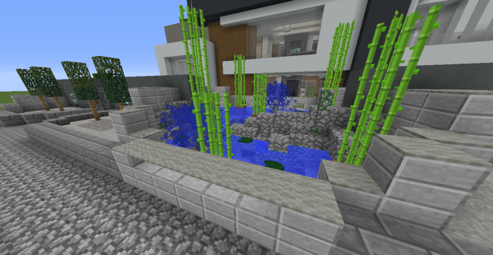 The Blend-Minecraft Modern House Minecraft Map