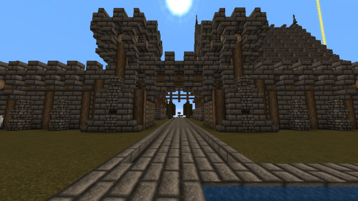 Medieval sky block Minecraft Map