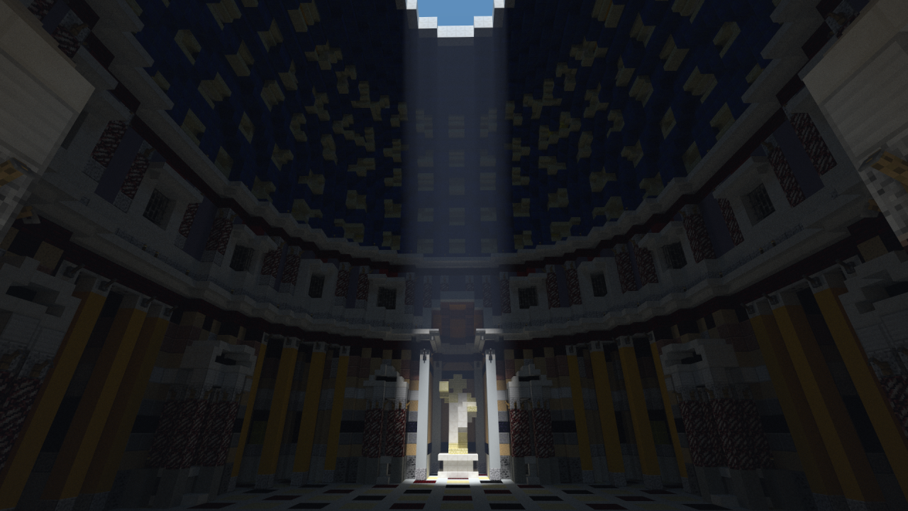 Roman Pantheon as intended Minecraft Map