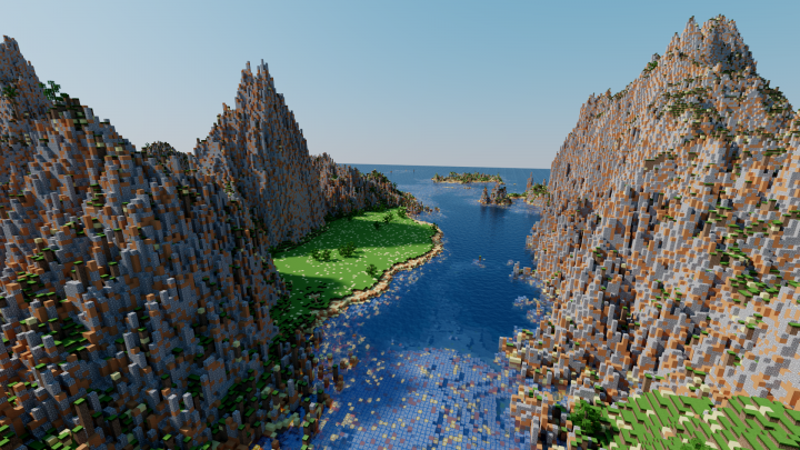 Sea Cliffs - Streamed landscape build Minecraft Map
