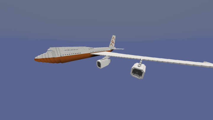 Boeing 747 Minecraft Map