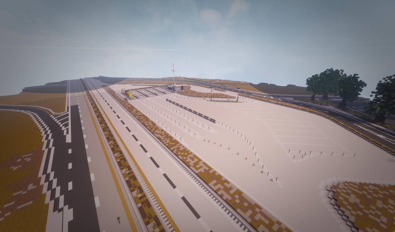 Truck stop and rest area | IAS - Architects MC Minecraft Map