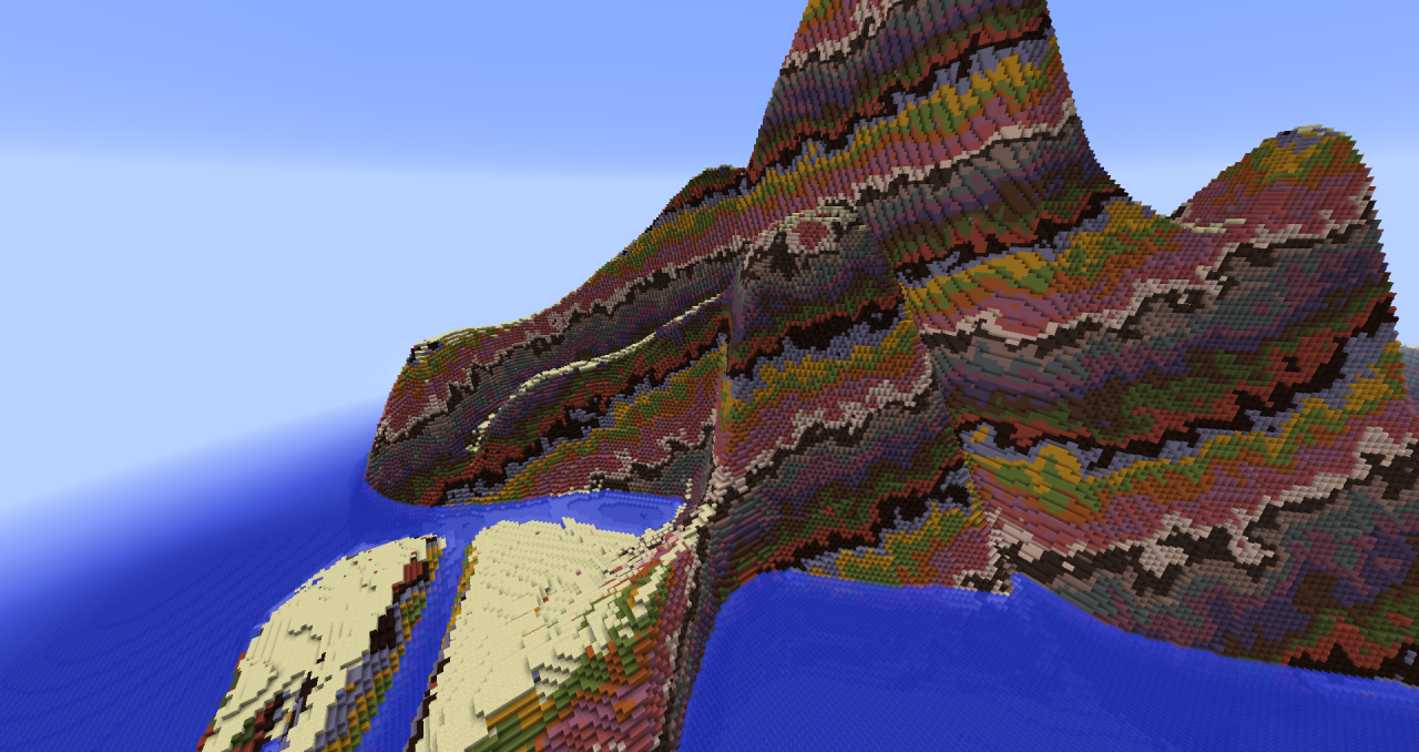 colorfull mesa world Minecraft Map