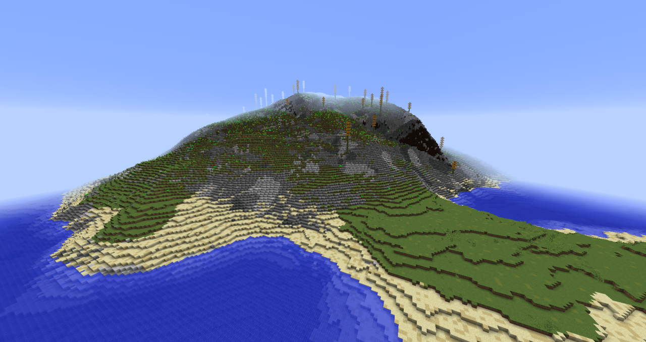 Finamia 4k*4k map World painter terraforming Minecraft Map