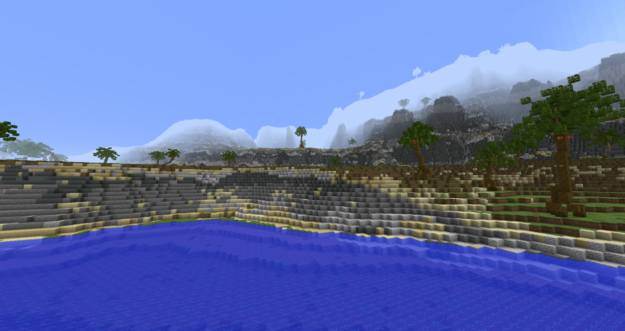 tropical cliffs Minecraft Map