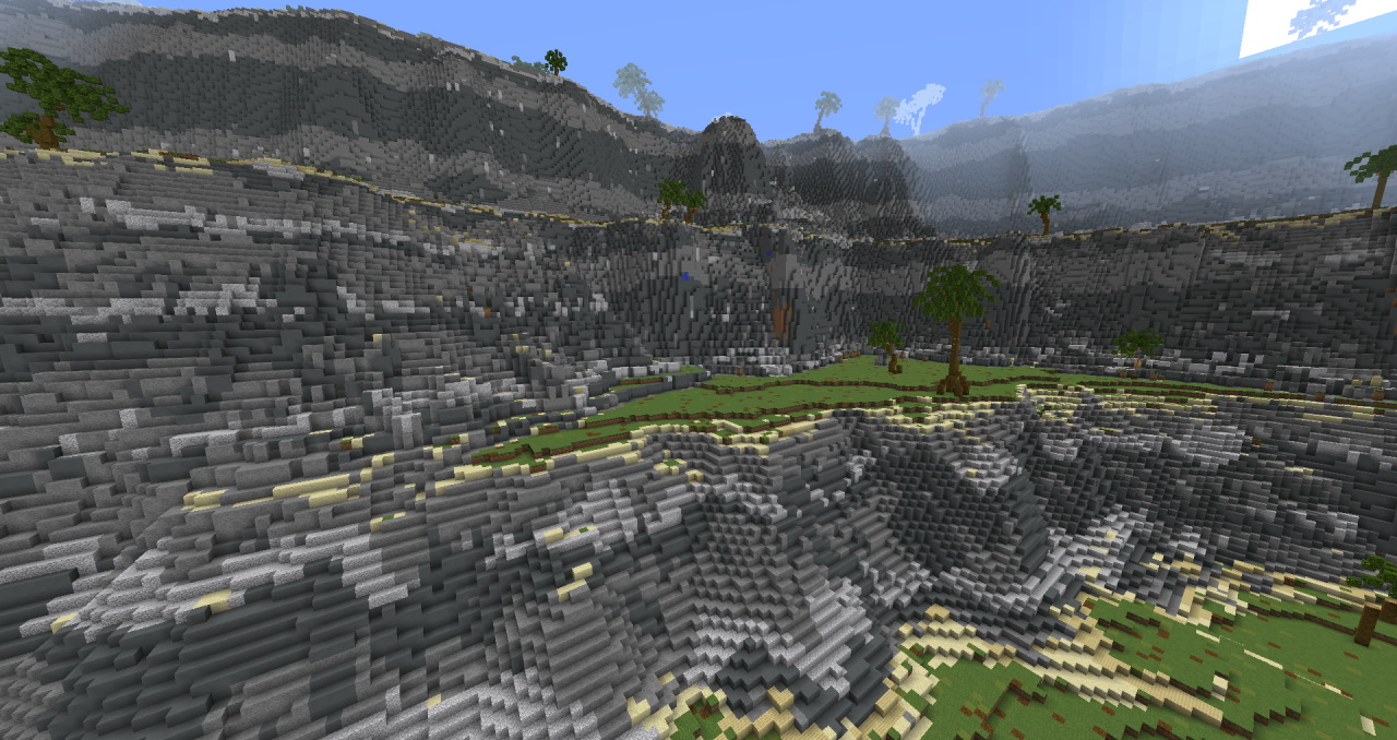 tropical cliffs Minecraft Map