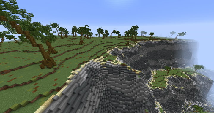 tropical cliffs Minecraft Map