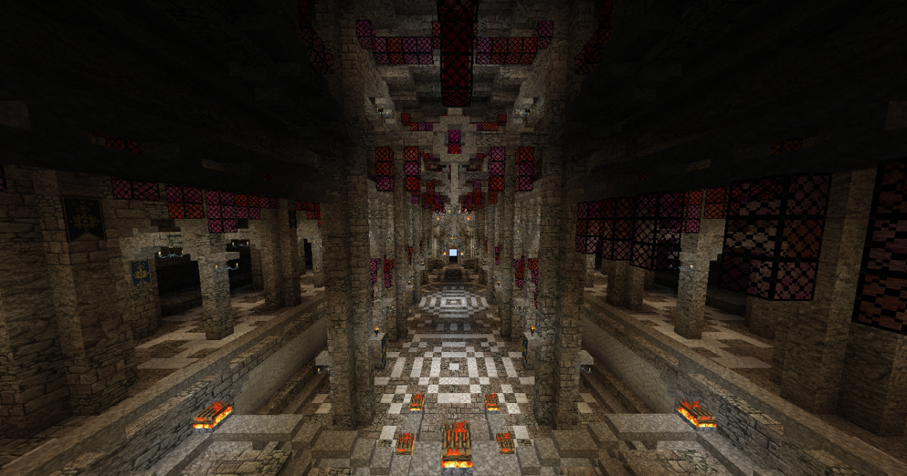 Drûedain Iaur-thamas - Great Olden Hall of the Drû-folk Minecraft Map