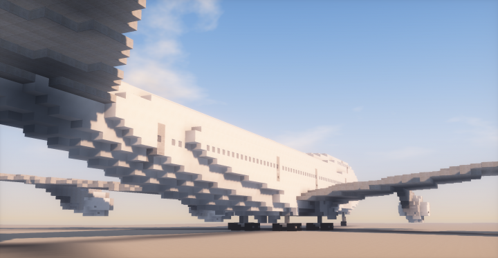 Boeing 747 - 400 Minecraft Map