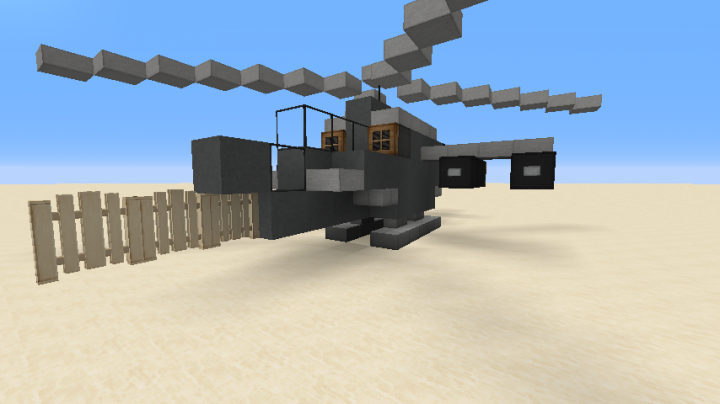 Boeing AH-64 Apache Helicopter Minecraft Map