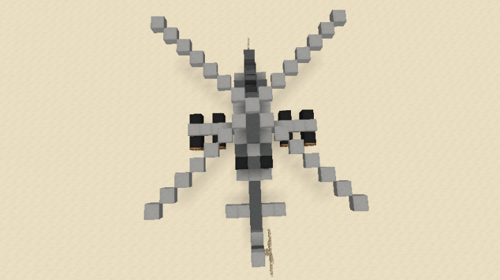 Boeing AH-64 Apache Helicopter Minecraft Map