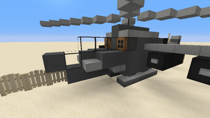 Boeing AH-64 Apache Helicopter Minecraft Map