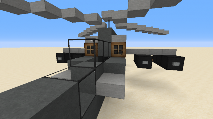 Boeing AH-64 Apache Helicopter Minecraft Map