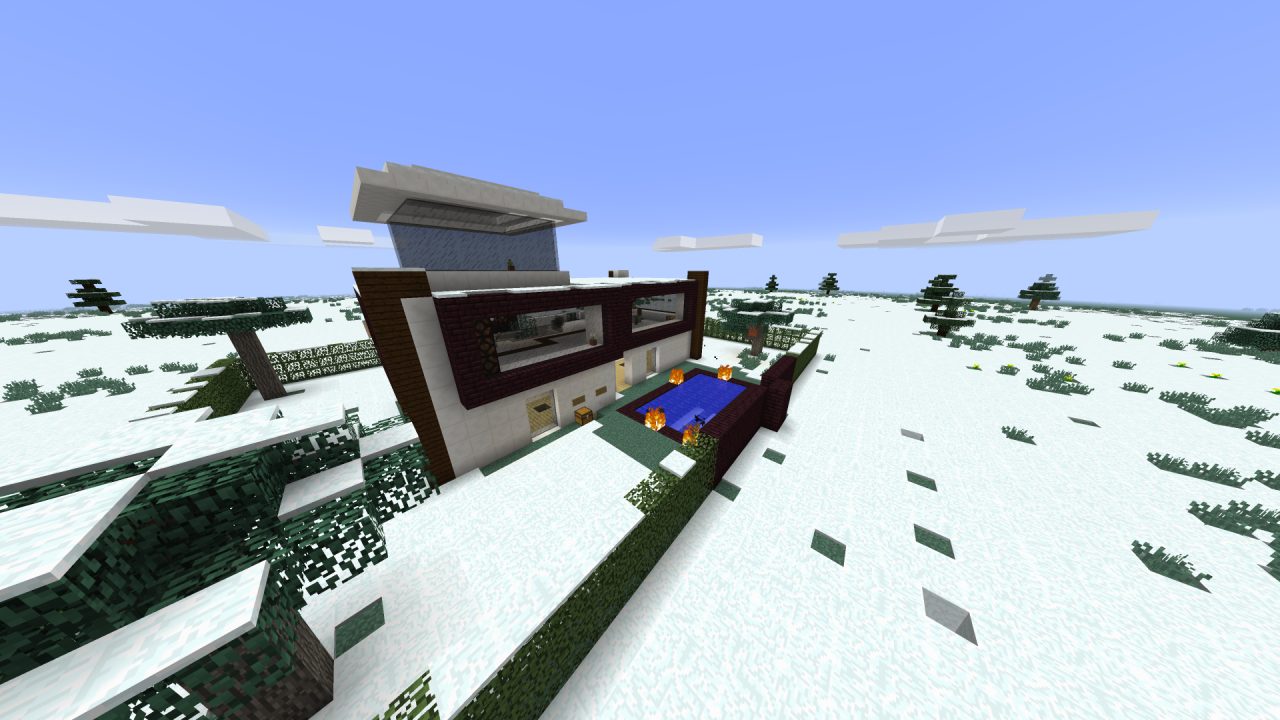 Basic modern house Minecraft Map