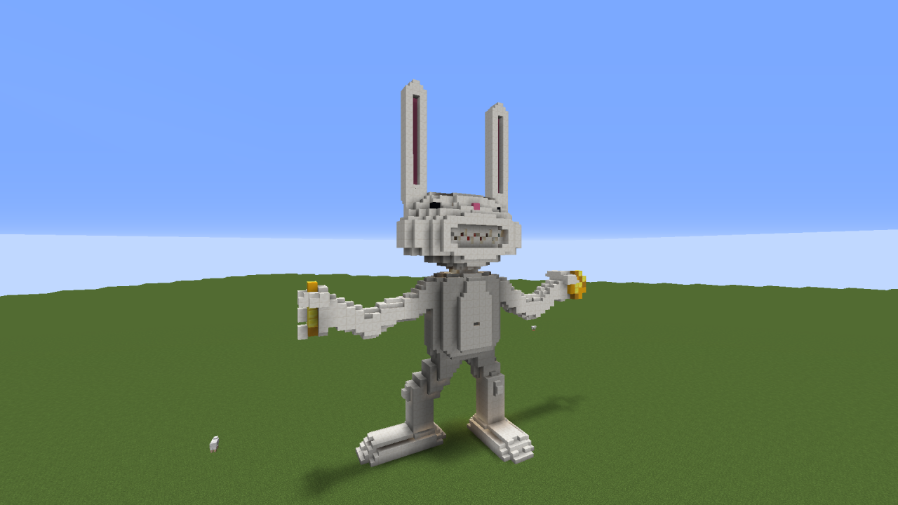 Sam & Max Statue Minecraft Map
