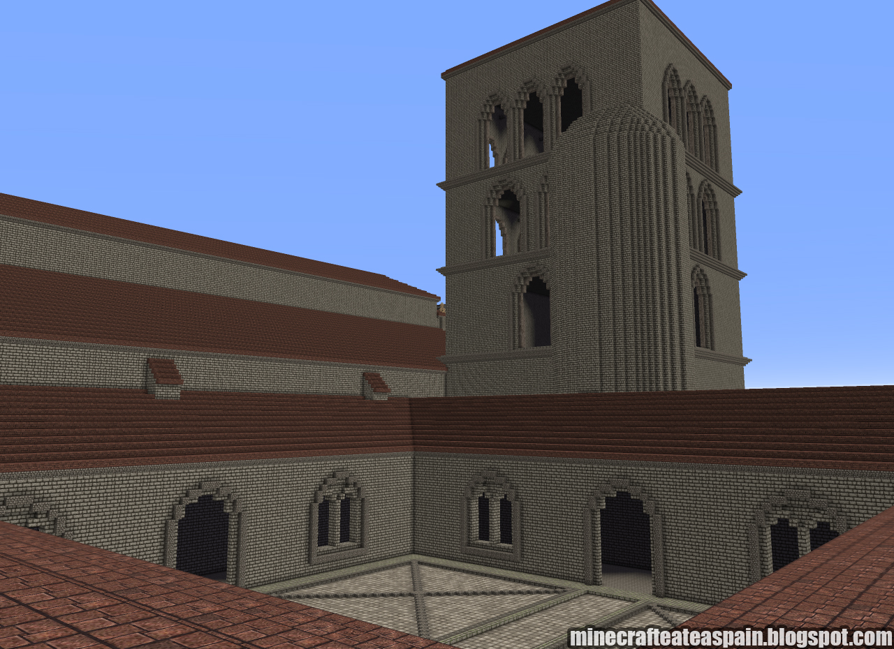 Replica Minecraft of the former Romanesque Cathedral of Burgos, Spain ...