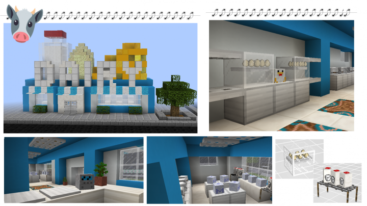 🌿🐮Bamdâd Dairy shop🐮🌿 Minecraft Map