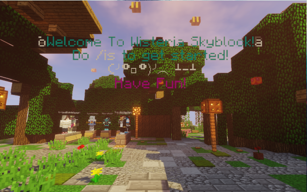 Wisteria Skyblock Minecraft Server