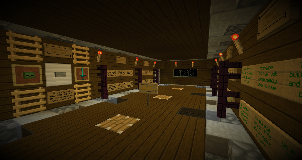 House Defense - Multiplayer survival mini-game Minecraft Map