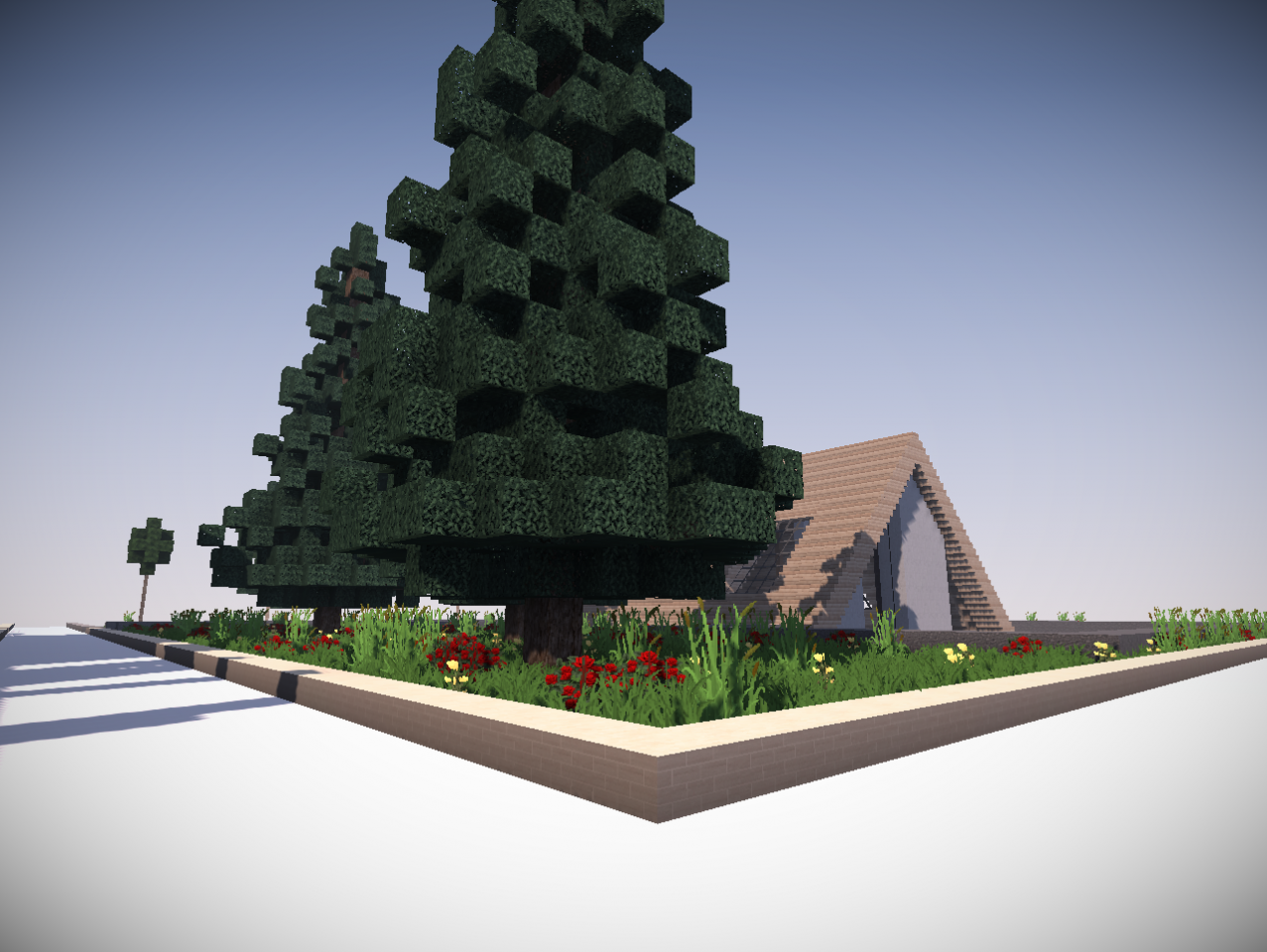 Ultra Modern A-Frame House Minecraft Map