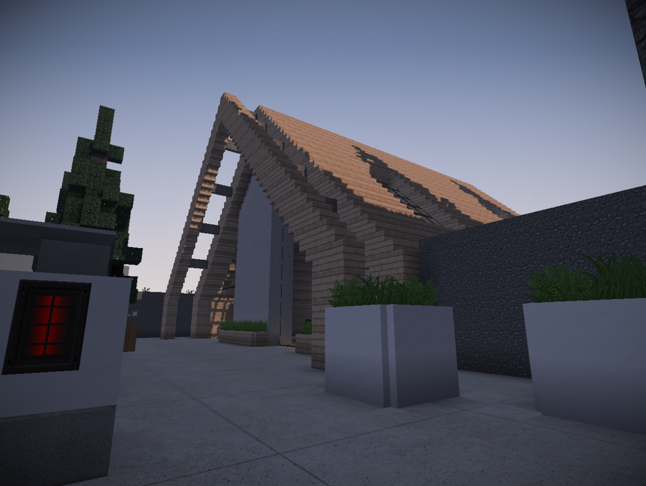 Ultra Modern A-Frame House Minecraft Map