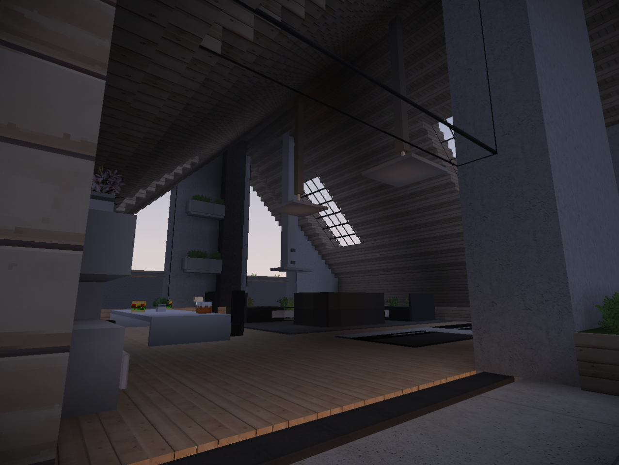 Ultra Modern A-Frame House Minecraft Map