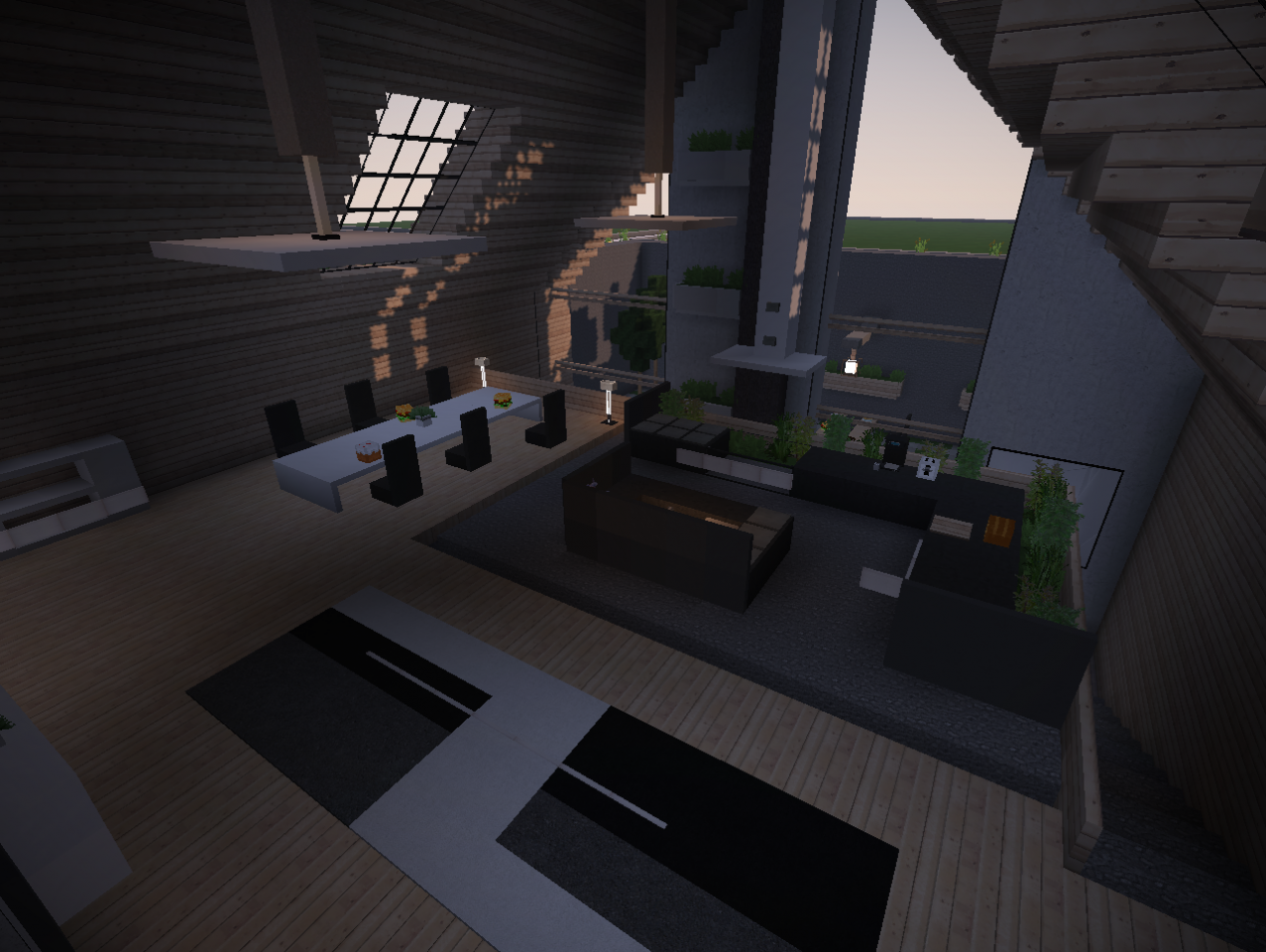 Ultra Modern A-Frame House Minecraft Map