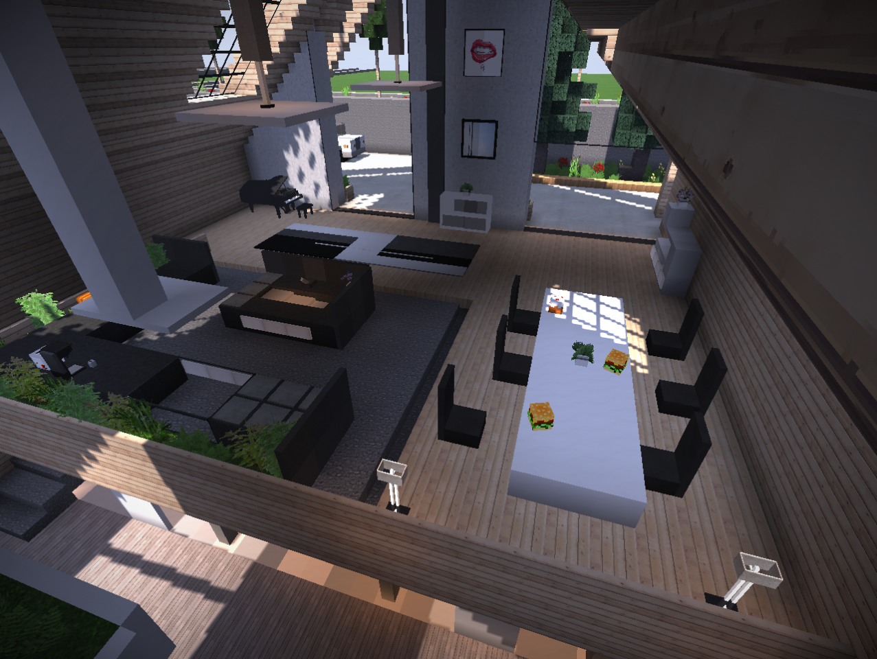 Ultra Modern A-Frame House Minecraft Map