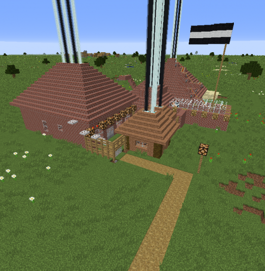 Black And White Base Minecraft Map