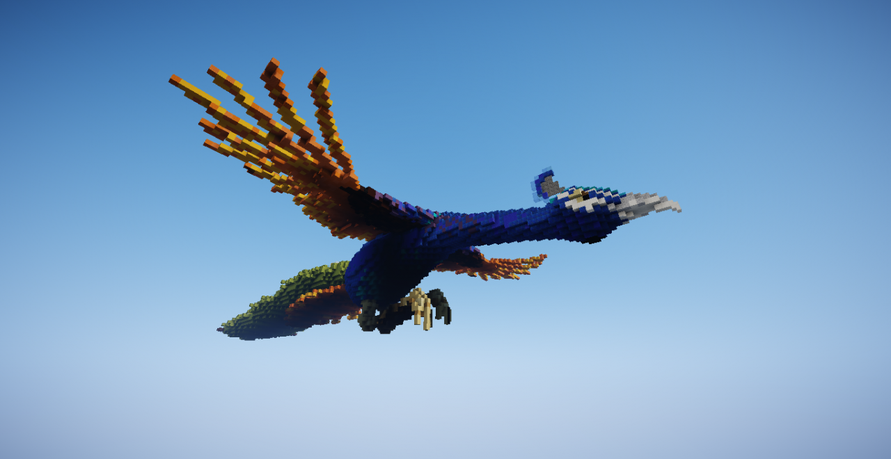 Flying Peacock-Organic Minecraft Map