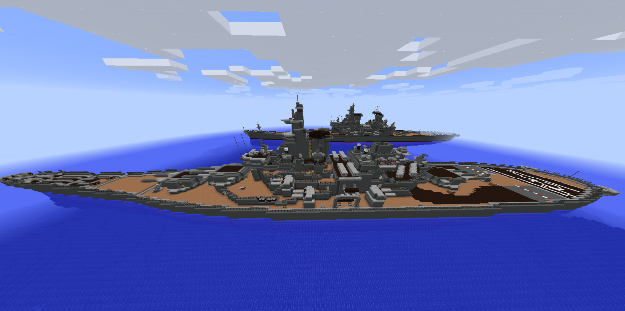 Sci-Fi Japanese Battleships | Murai & Miyafuji | ZEROMON Minecraft Map