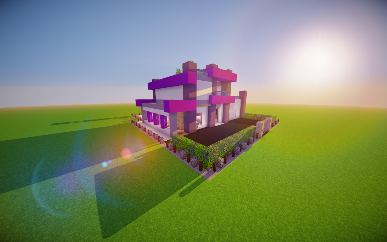 Modern Purple House Minecraft Map