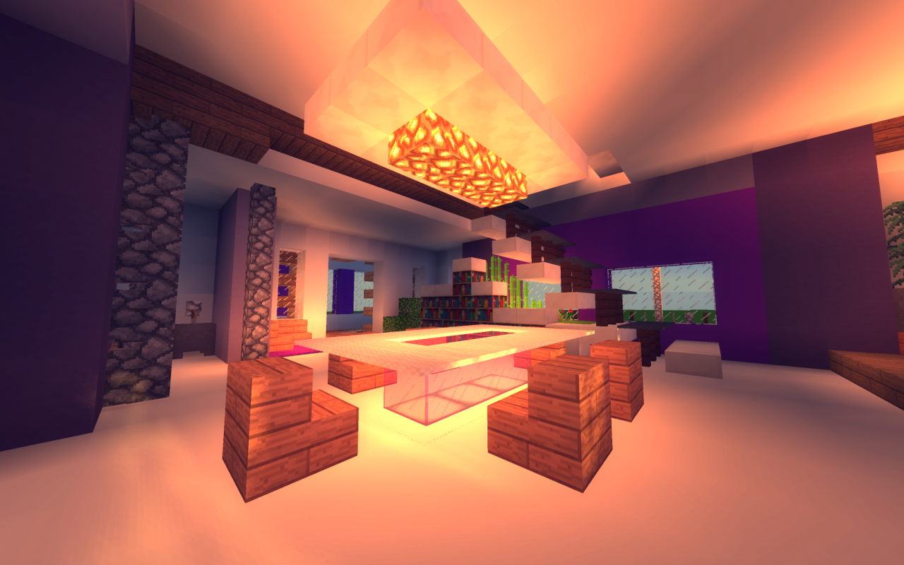 Modern Purple House Minecraft Map