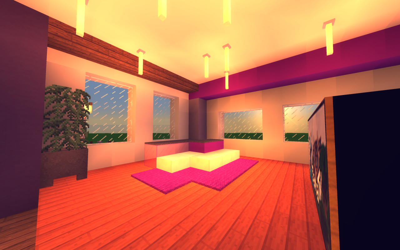 Modern Purple House Minecraft Map