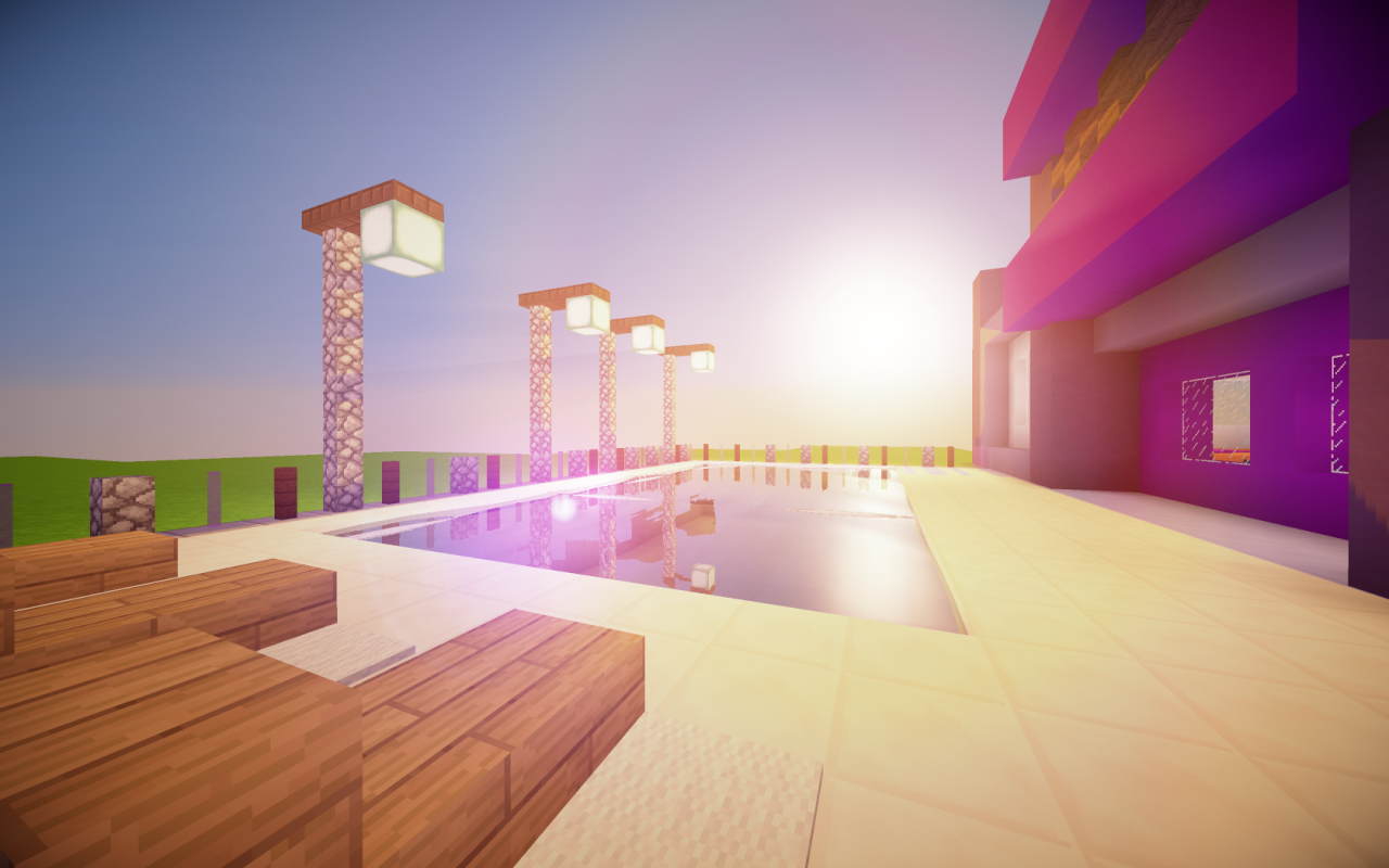 Modern Purple House Minecraft Map