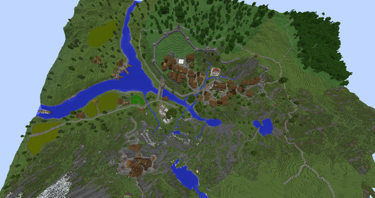 Falikaar, Capital of the Kingdom of Aradon Minecraft Map